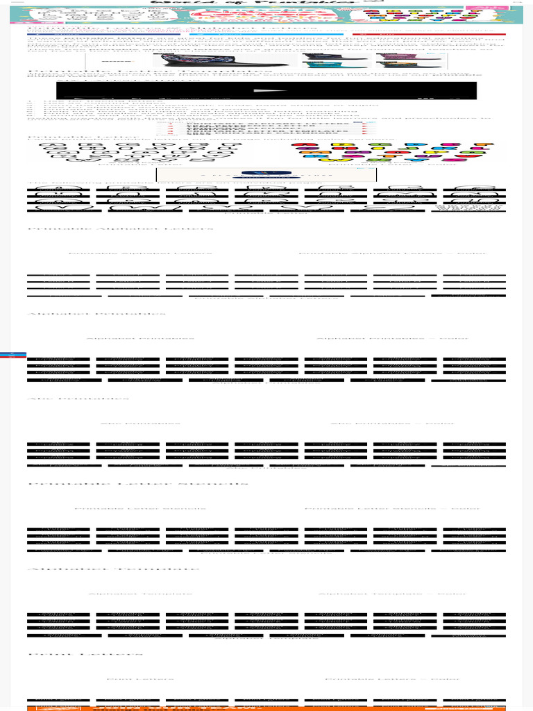 Printable Letters & Alphabet Letters - World of Printables 2 | PDF ...