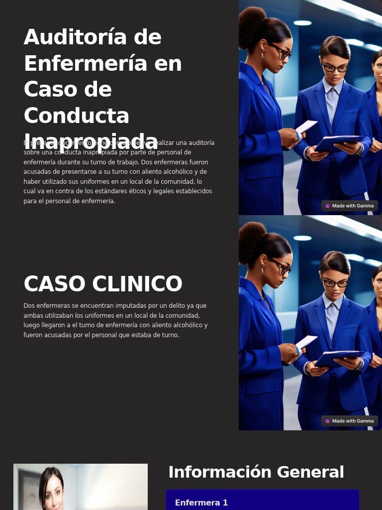 Auditoría de Conducta Inapropiada en Enfermería | PDF | Auditoría ...