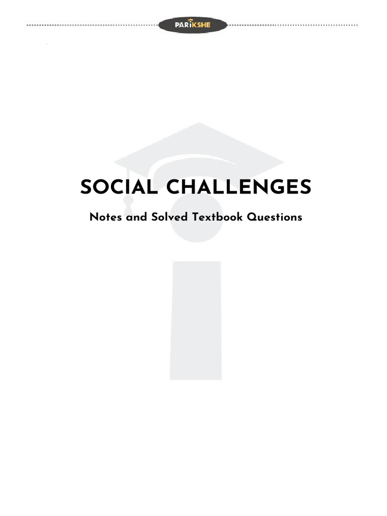 Class 10 Social Challenges Overview | PDF | Marriage | Child Marriage