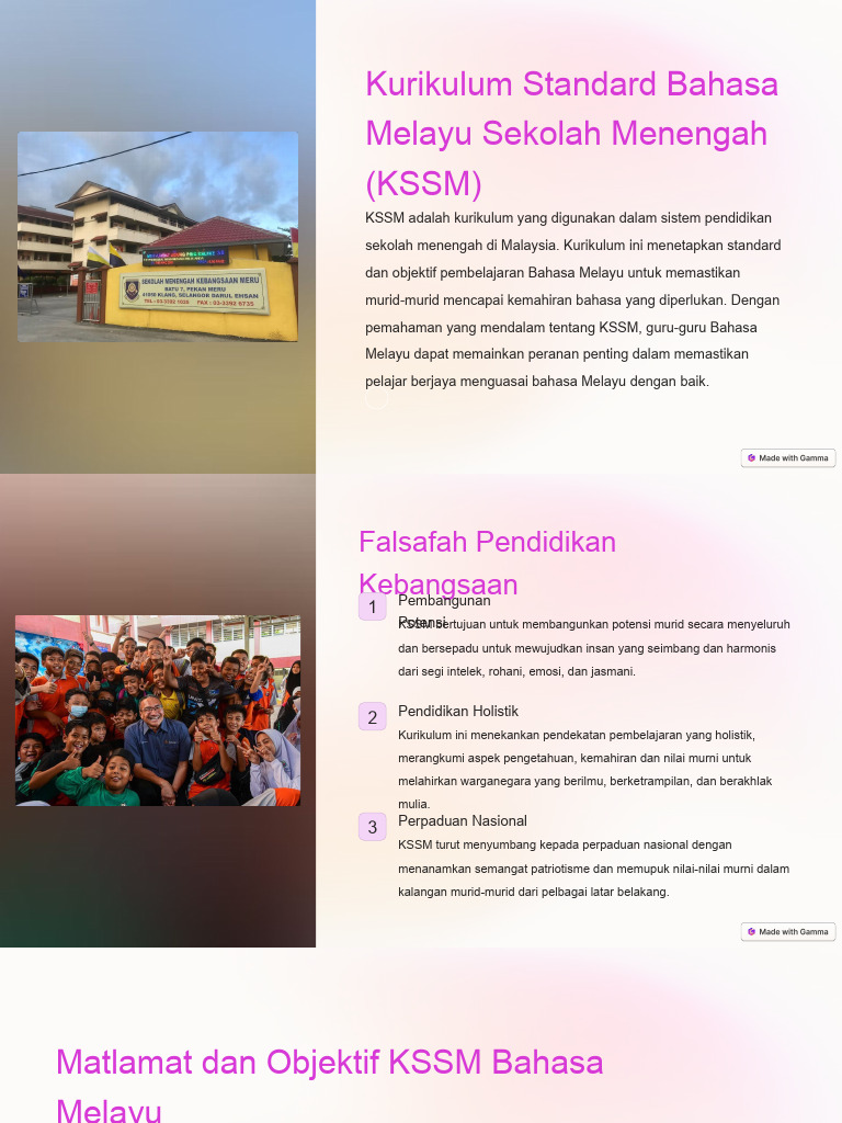 KSSM Bahasa Melayu untuk Sekolah Menengah | PDF