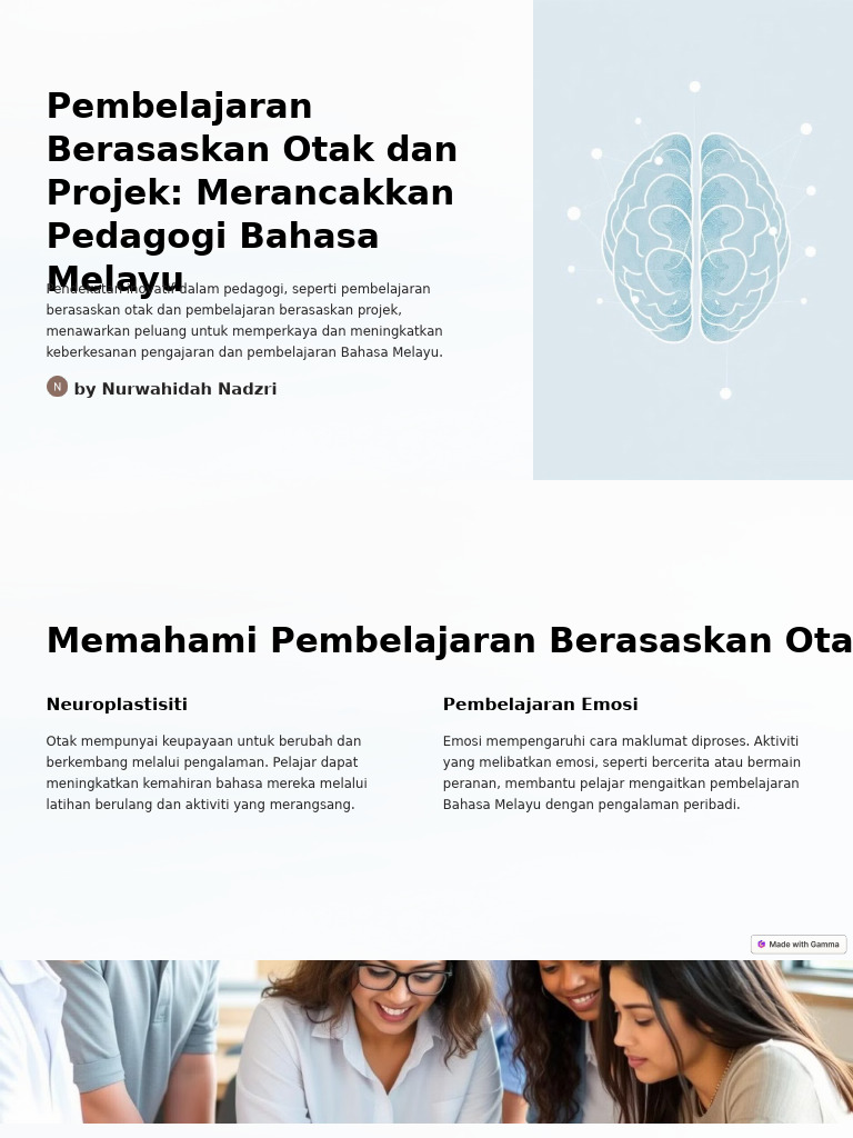 Pembelajaran-Berasaskan-Otak-dan-Projek-Merancakkan-Pedagogi-Bahasa-Melayu | PDF
