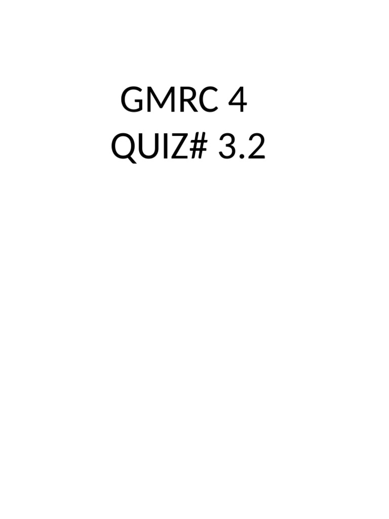 GMRC 4 3rd Quater | PDF