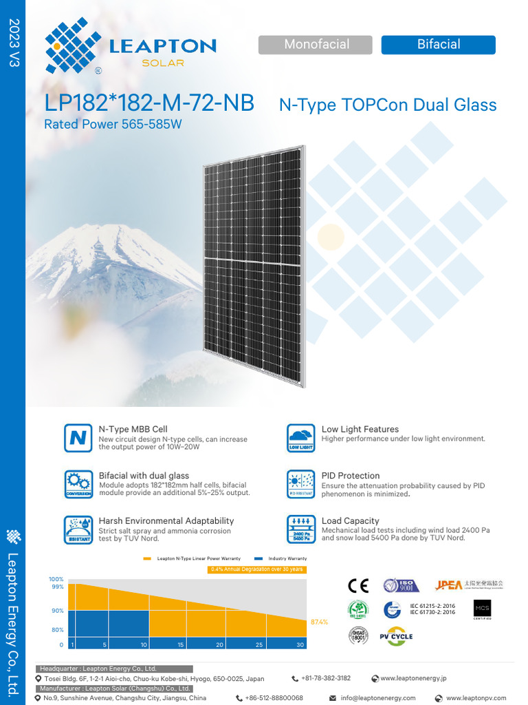 Datasheet Módulo Leapton | PDF | Electrical Components | Manufactured Goods