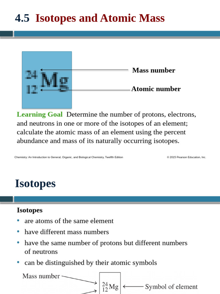 Understanding Isotopes and Atomic Mass | PDF | Isotope | Proton