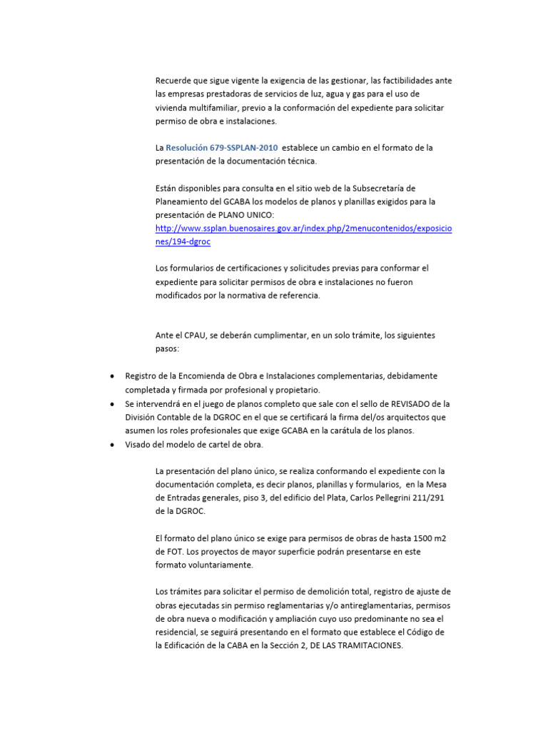 Guía de Trámites para Obras en CABA | PDF