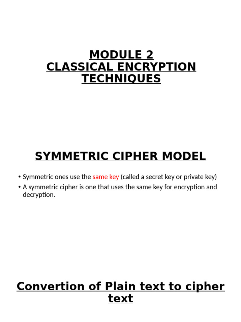 topic 3 | PDF | Cipher | Encryption