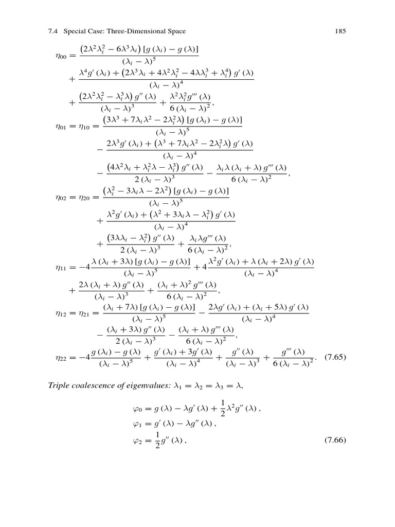 7.4 Special Case: Three-Dimensional Space 185 | PDF | Eigenvalues And Eigenvectors | Functions ...