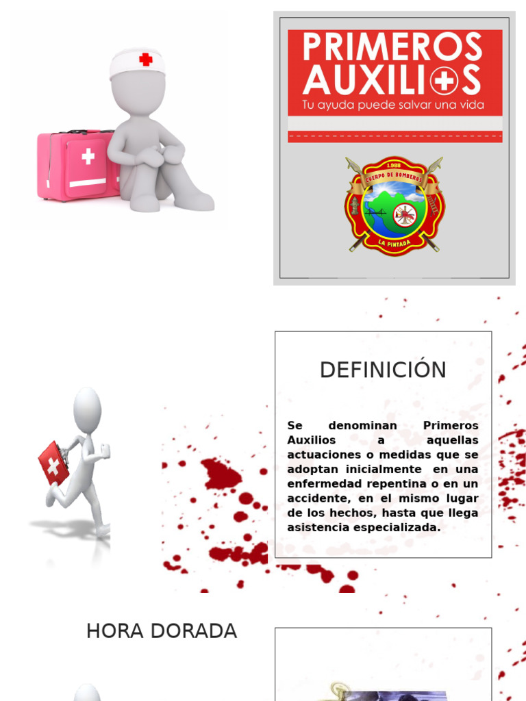 Presentación Primeros Auxilios.. | PDF | Primeros auxilios | Quemar