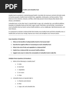 Healthy vs Unhealthy Food Guide | PDF