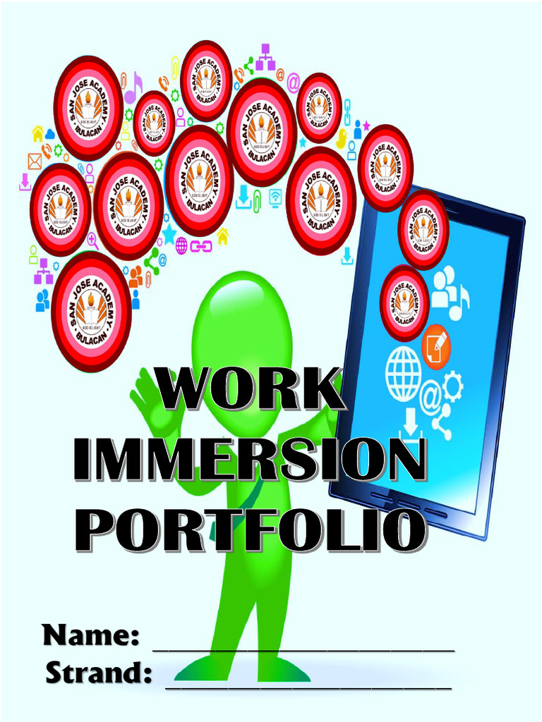 Work Immersion Portfolio Template | PDF | Cognition | Learning