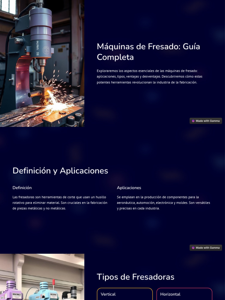 Maquinas de Fresado Guia Completa | PDF | Control numerico | Sector secundario de la economía