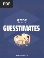 49 Guesstimation Questions for Interviews | PDF