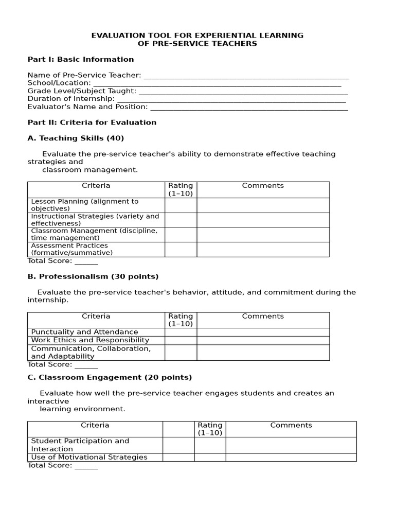 tool-experiential-teaching-and-learning-revised-version | PDF | Teachers | Classroom Management
