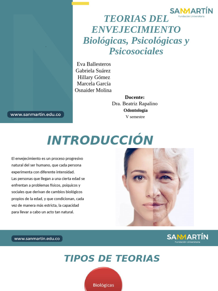 Teorias Del Envejecimiento | PDF | Envejecimiento | Biología