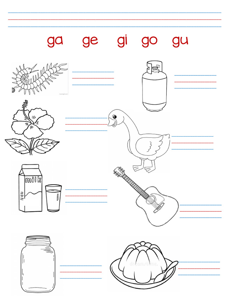 Letter GG Iloko Beginning Letter Coloring Worksheet | PDF