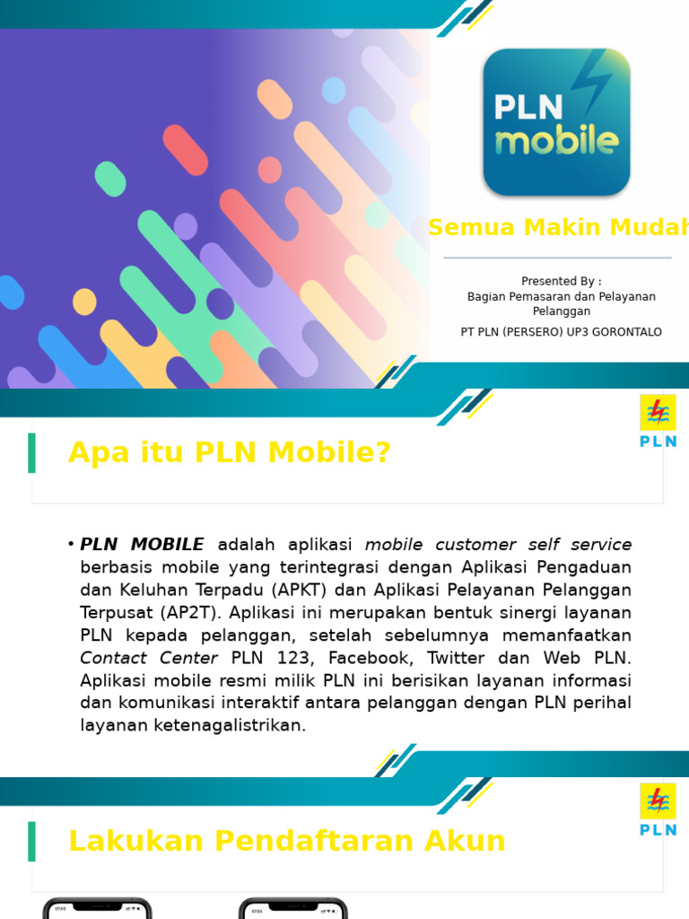 PLN Mobile PLN Up3 Gorontalo | PDF
