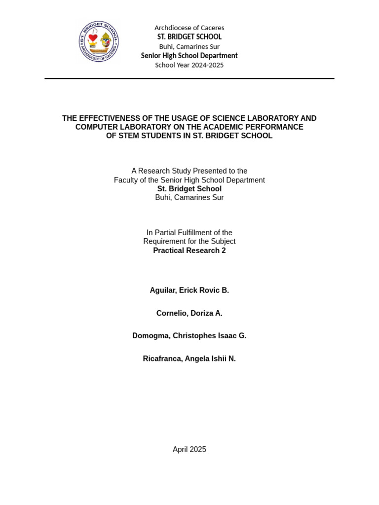 Title Page Format Aguilar Et - Al. | PDF