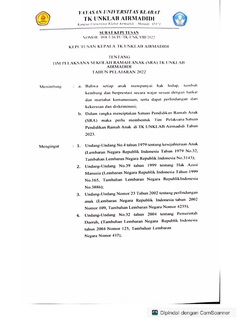 SK SRA TK Unklab | PDF