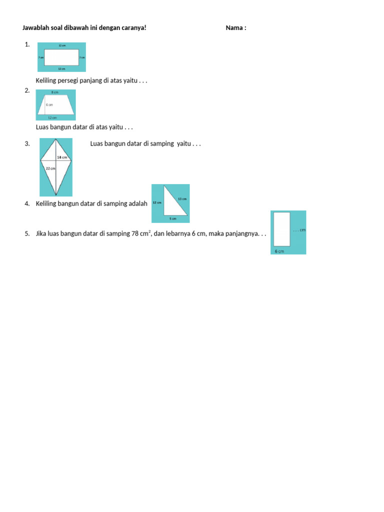 bangun datar | PDF