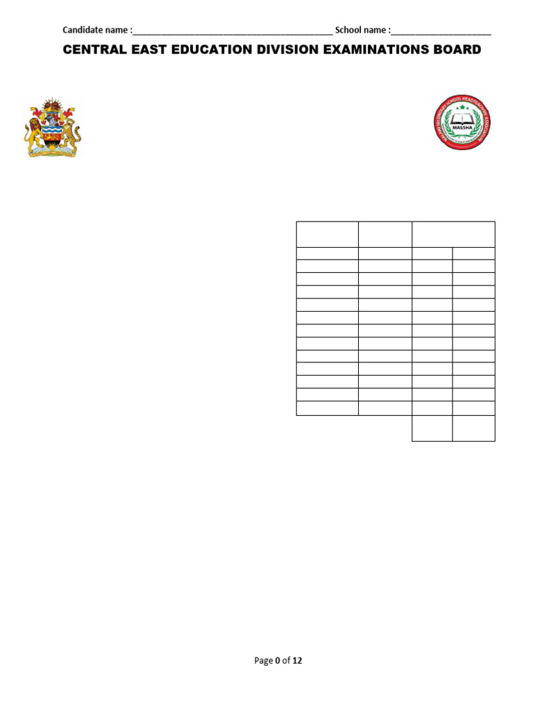 2024 Ceed Chemistry - Paper I | PDF | Chemical Reactions | Oxide
