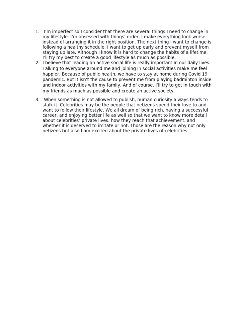 Speaking Exercises | PDF