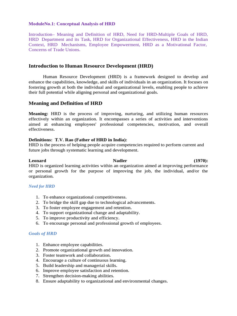 Motivational Aspects of HRD | PDF | Employee Retention | Performance ...