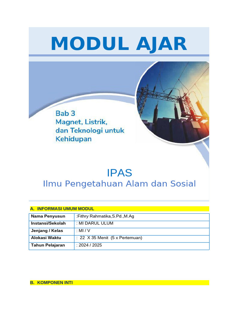 BAB 3 - MA IPAS Kls 5 | PDF
