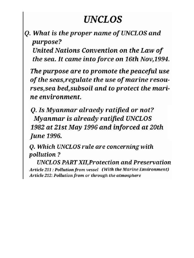 UNCLOS | PDF