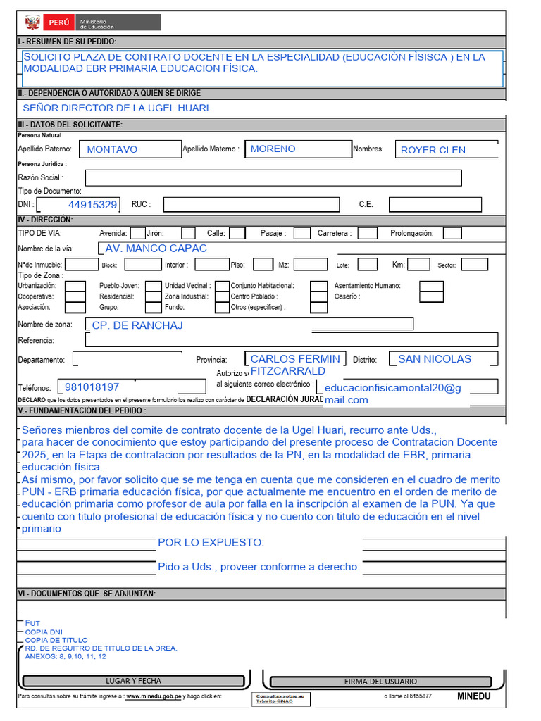 Fut Minedu (1) | PDF