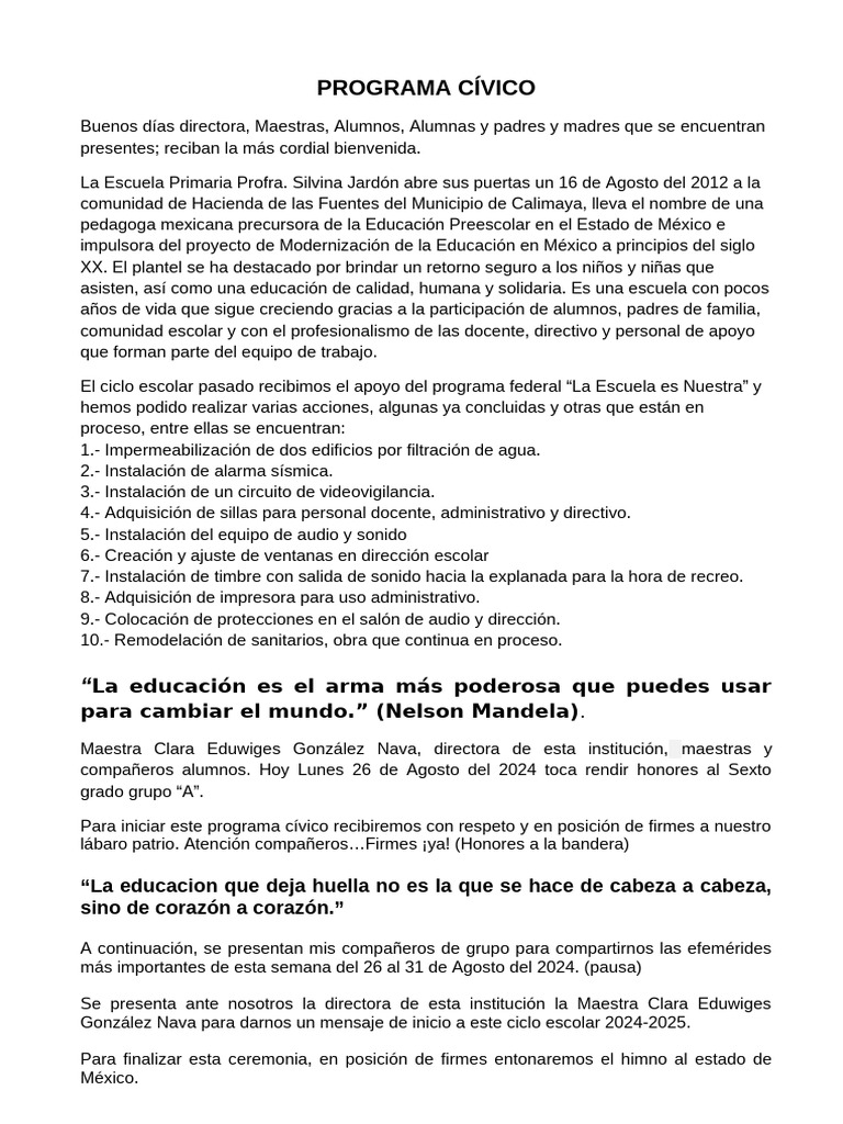 PROGRAMA CIVICO | PDF