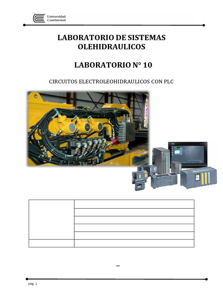 Circuitos Electroleohidráulicos con PLC | PDF