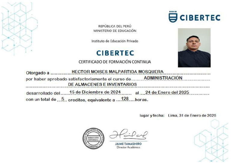 CERTIFICADO CIBERTEC | PDF