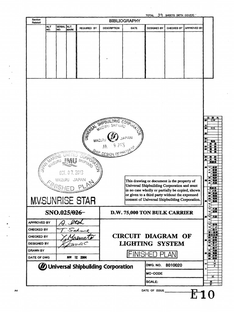 E10 Circuit Diagram of Lighting System | PDF | Plastic | Electricity