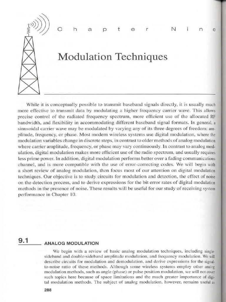 Microwave and RF Design of Wireless Systems CH 9 | PDF | Detector (Radio) | Modulation