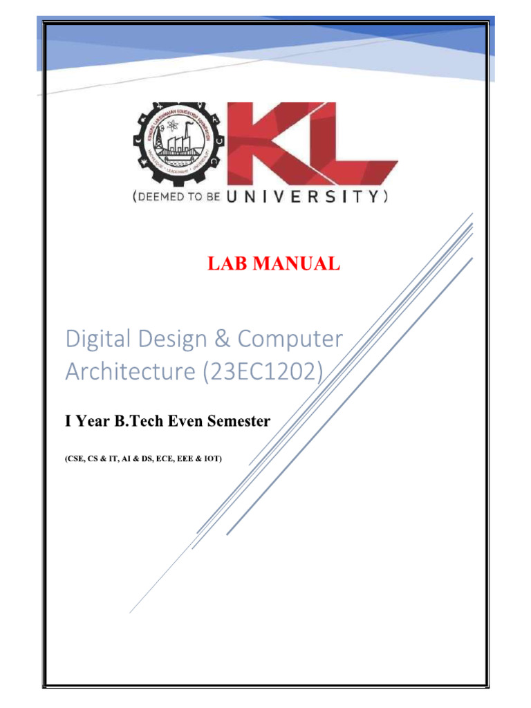 Experiment 1- DDCA | PDF | Logic Gate | Boolean Algebra