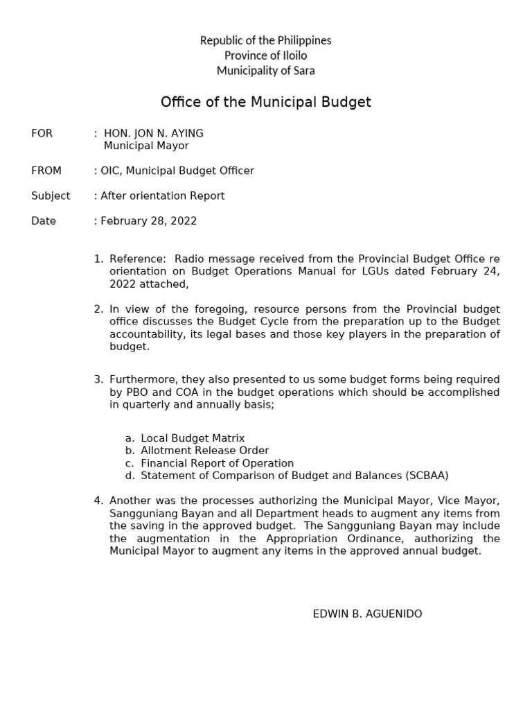 After Orientation Report | PDF