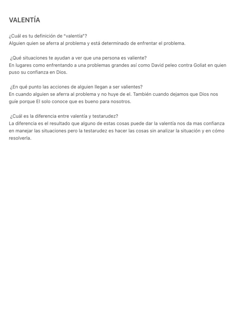 VALENTÍA | PDF