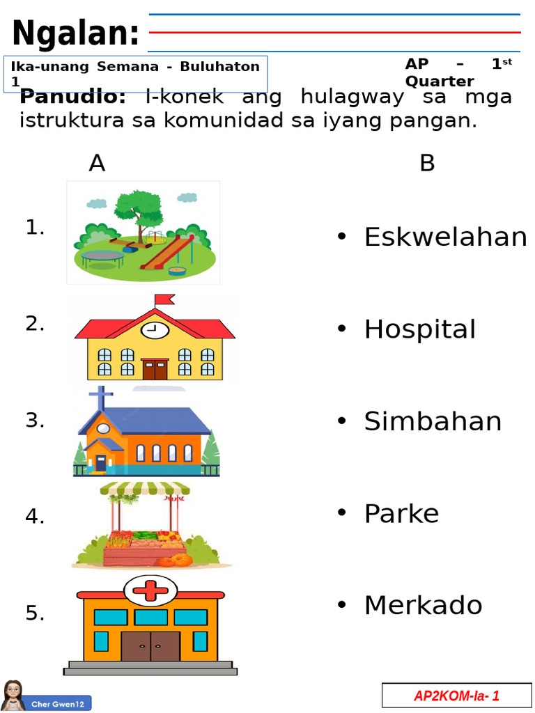 Aral Pan2 Worksheets Q1 W1 | PDF