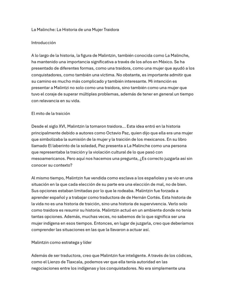 La Malinche | PDF