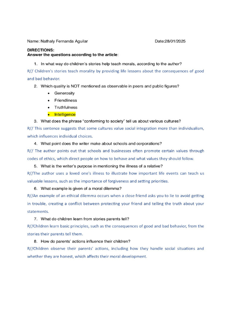 Idin6 Unit 2 Reading Comprehension | PDF