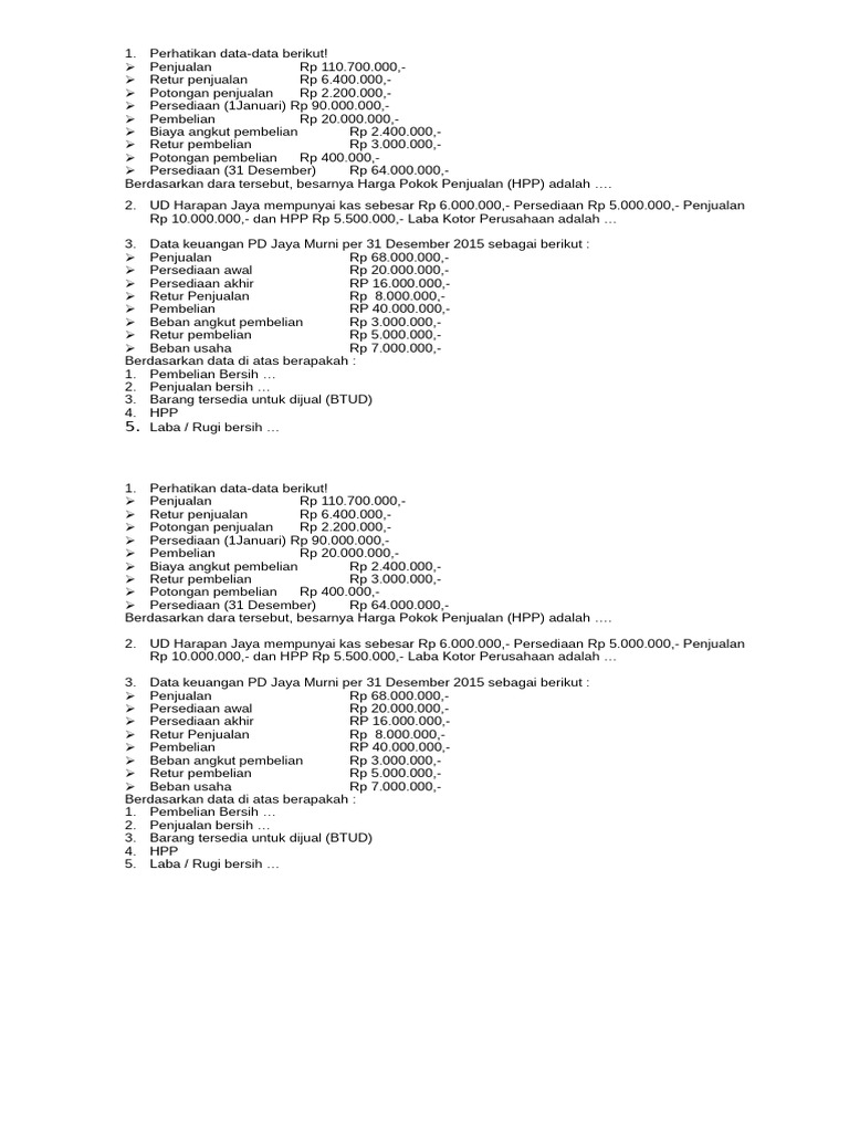LATIHAN TAHAP PELAPORAN pd | PDF