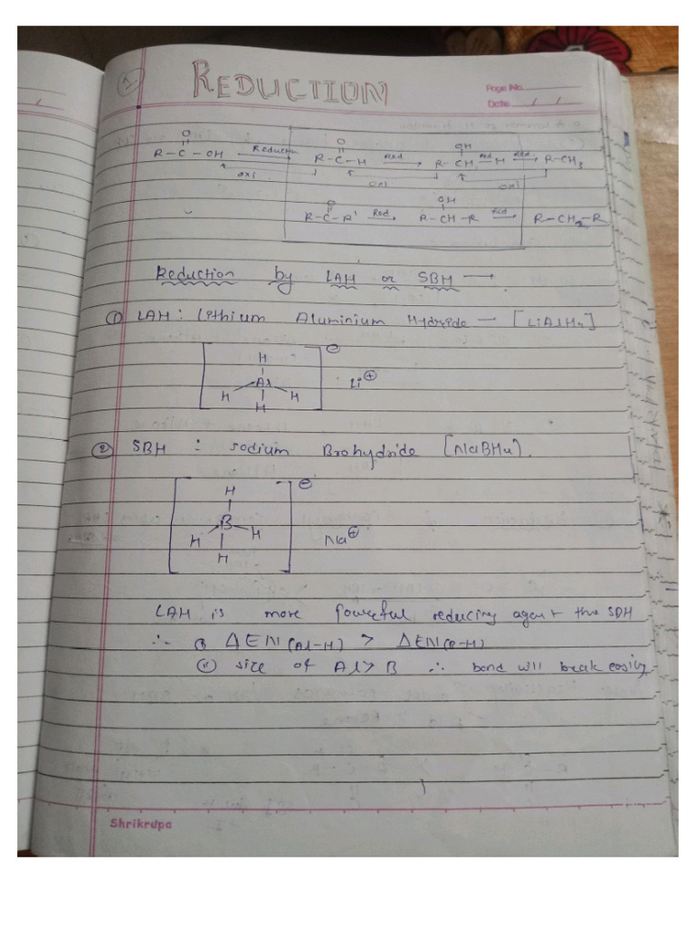 Reduction Class Notes | PDF