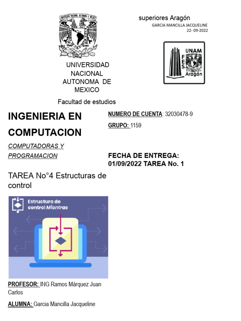 Estructuras de Control en Programación | PDF | Java (lenguaje de programación) | Programa de ...