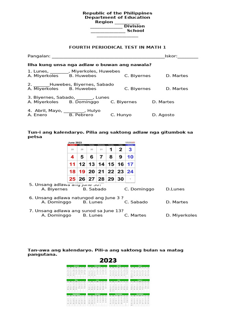 Q4 Math 1 | PDF