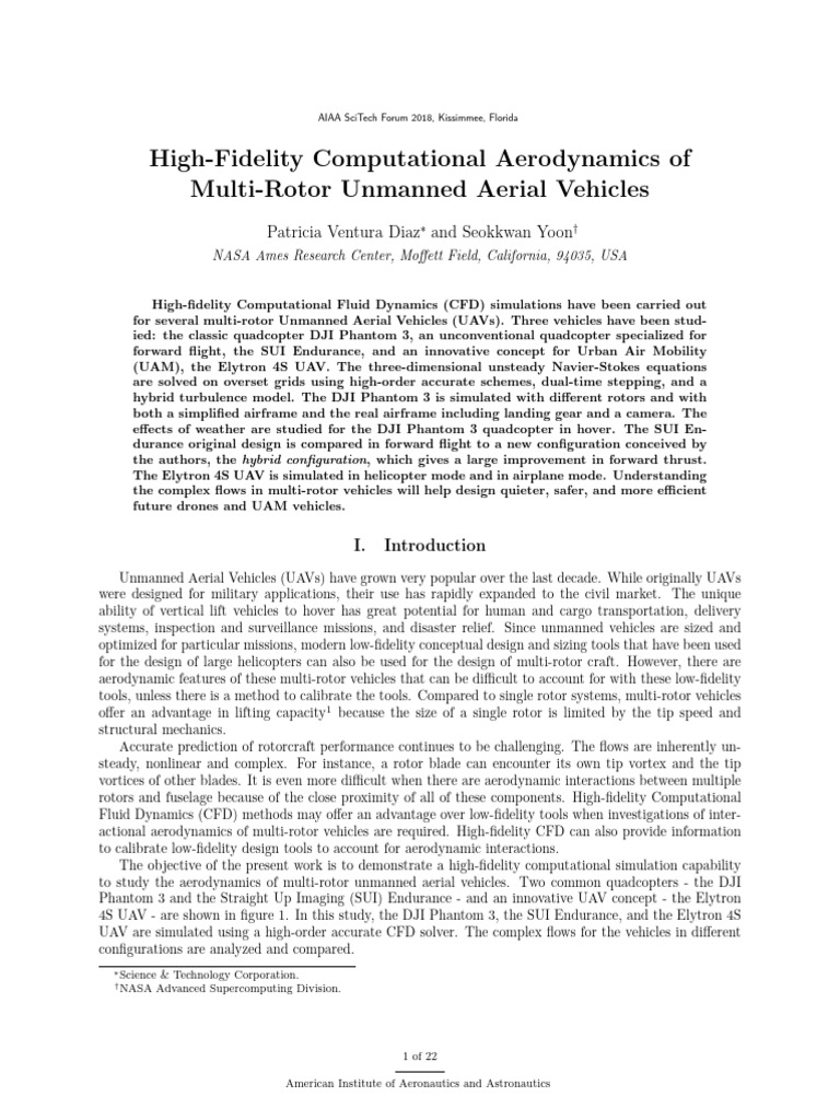 High Fidelity Aerodynamics | PDF | Quadcopter | Computational Fluid Dynamics