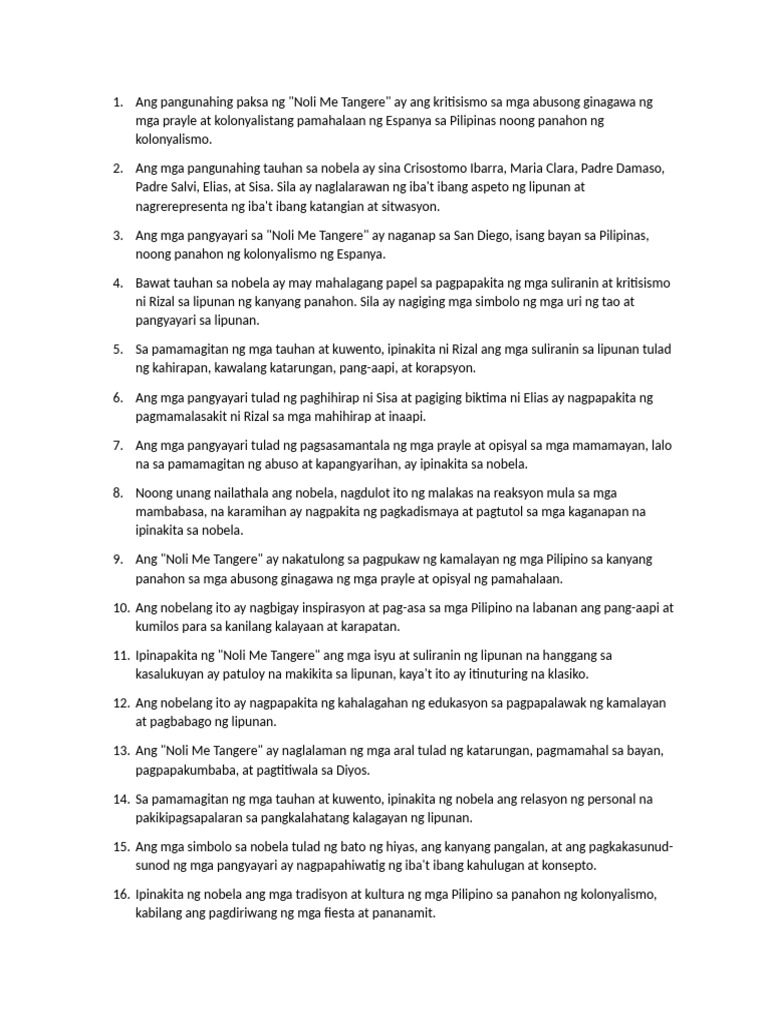 Ang pangunahing paksa ng | PDF