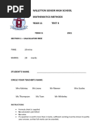 Term 3 Test Grade 12 2021 | PDF | Numbers | Mathematics