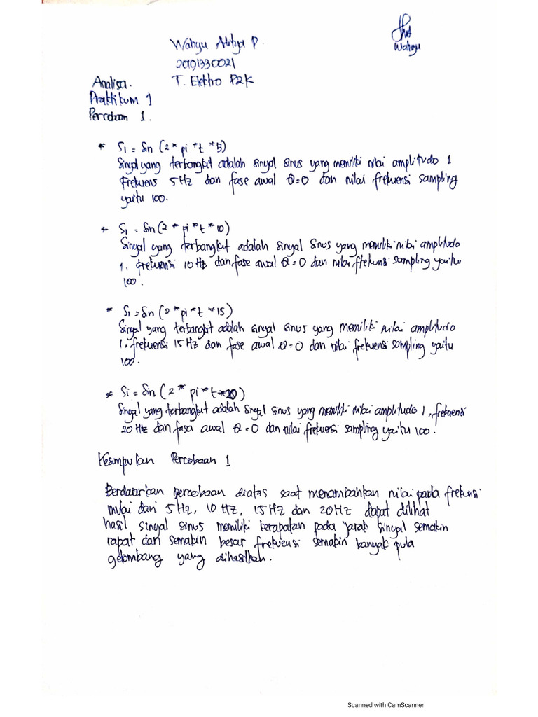 DSK - Analisa Dan Kesimpulan - Praktikum 1 | PDF