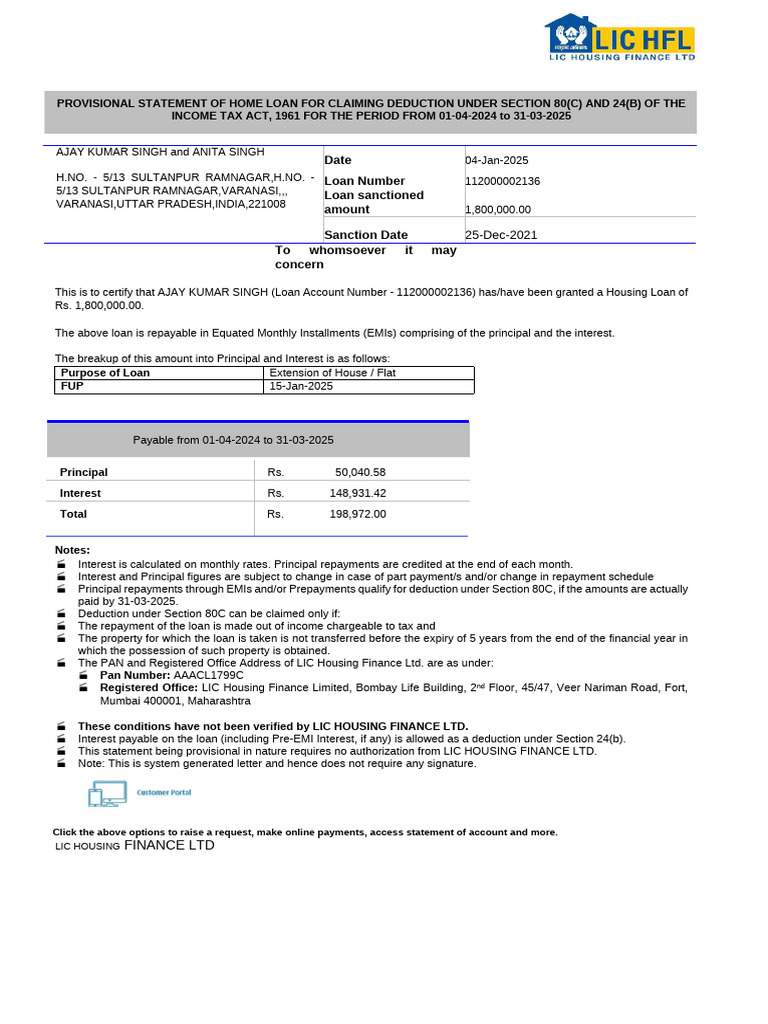 ProvisionalCertificate | PDF | Mortgages | Loans