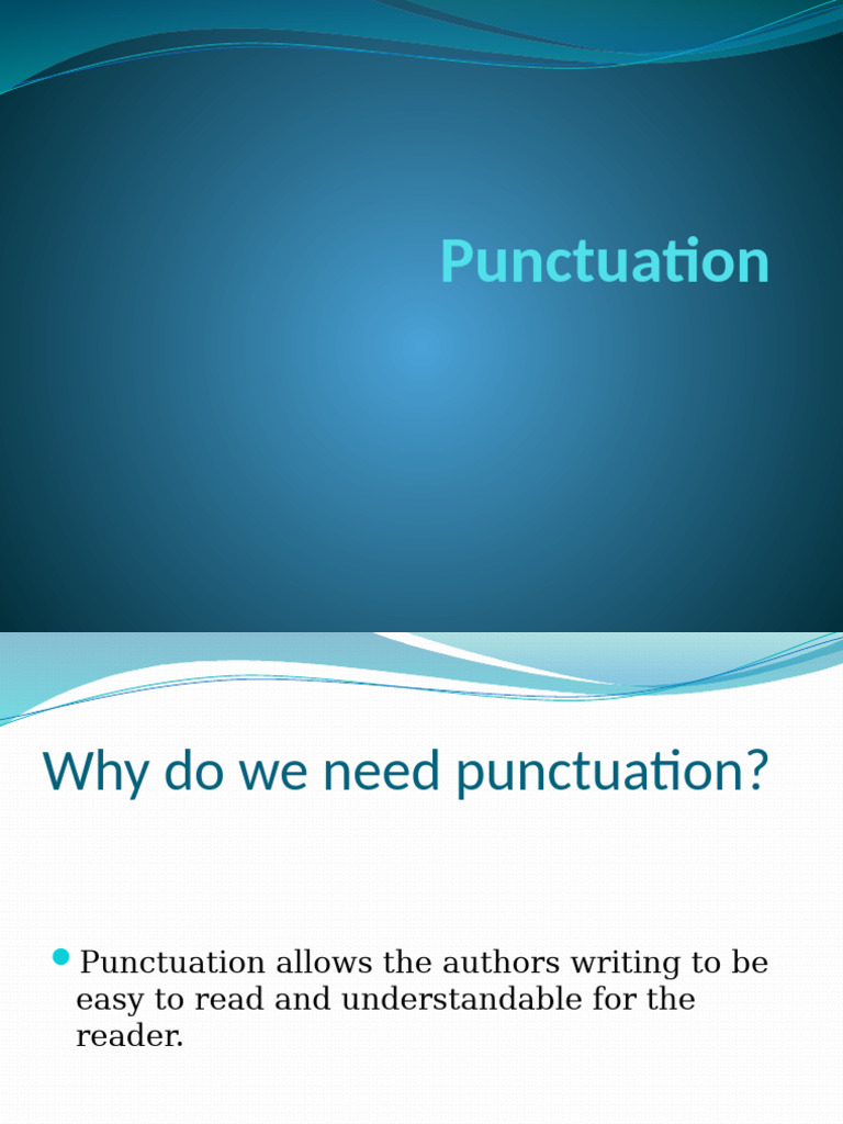 Punctuation | PDF